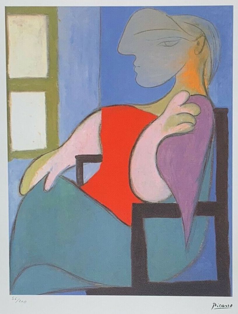Pablo Picasso - Woman sitting near a window | Artiss